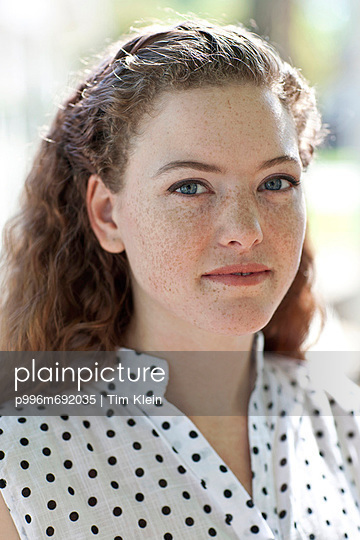Portrait Of Fresh-Faced Young Woman - Stock Image - Everypixel