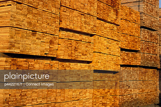 Stacks of lumber - Stock Image - Everypixel
