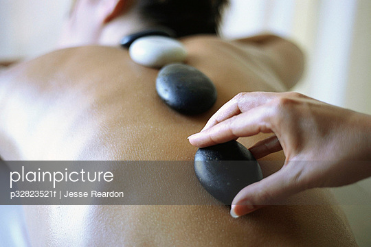 Hot stone massage - Stock Image - Everypixel