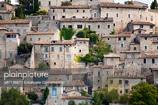 Medieval village of Labro, Rieti, Lazio, Italy, Europe - Stock Image ...
