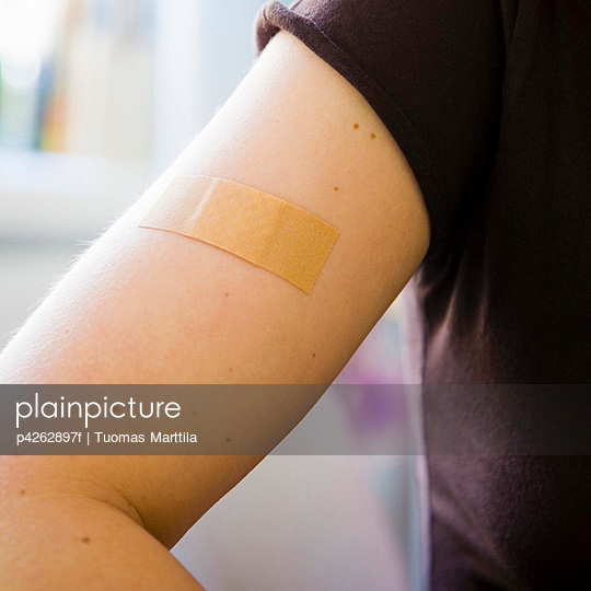 Arm with plaster - Stock Image - Everypixel