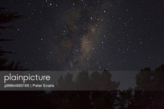 The Southern Stars At Night In The South Island, New Zealand - Stock ...
