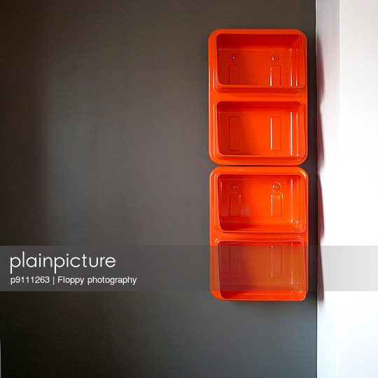 Orange plastic boxes - Stock Image - Everypixel