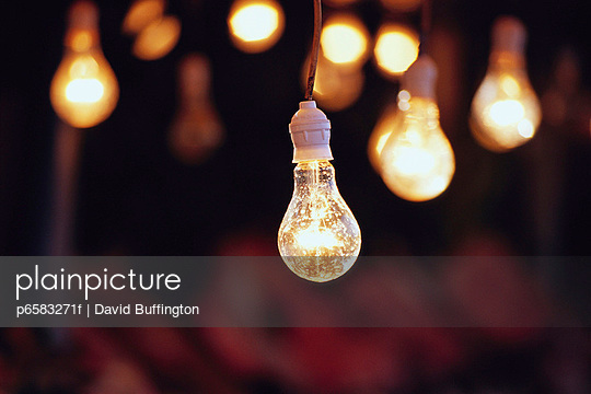 Illuminated Light Bulbs - Stock Image - Everypixel